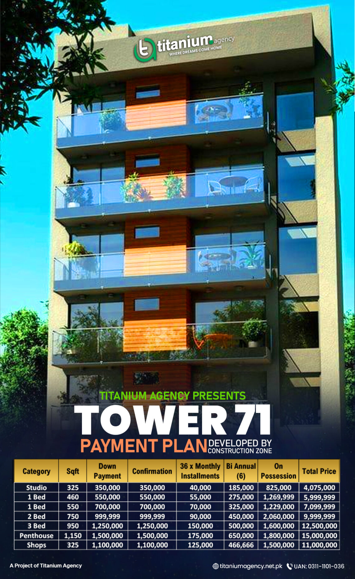 Tower 71 Lahore by Titanium Agency | 2024 Payment Plan and Location - Titanium Agency